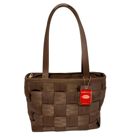 Harveys | Bags | Harveys Brown Seatbelt Large Tote Shoulder Bag Purse ...